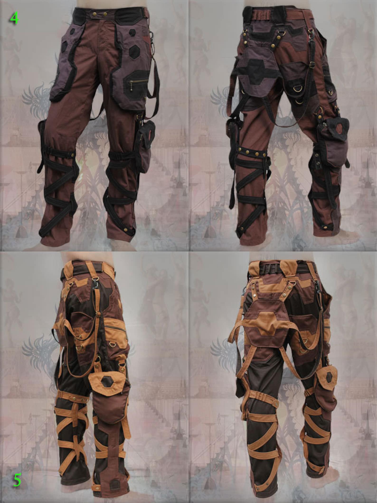 Orgone Pants Neo Cyber Electro Techno Forest Cyberpunk Rave | Etsy UK