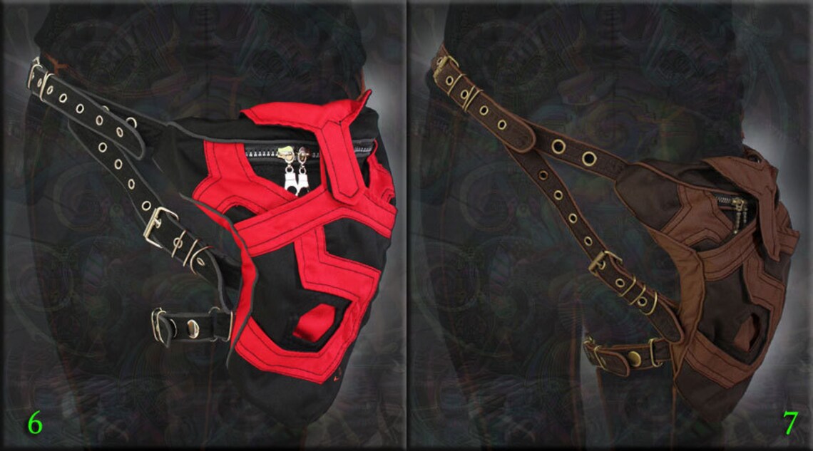 Reactor Belt Uv Neon Festival Utility Psytrance Pocket Hip | Etsy