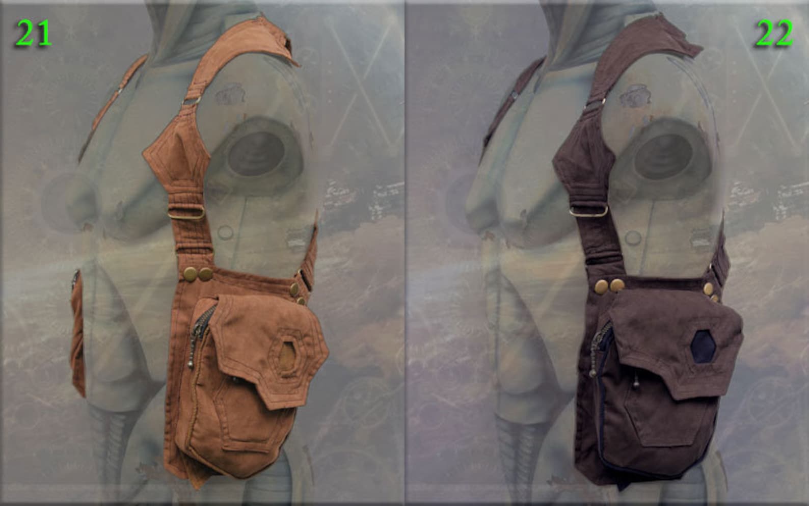 Nibiru Shoulder Holster Bag ~ Post Apocalyptic Neo Tribal Doof Edm ...