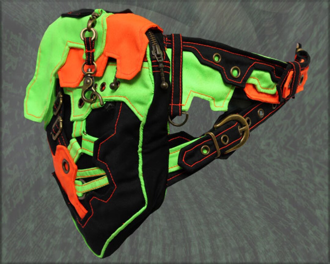 Matrix Belt Uv Neon Reactive Cyber Psytrance Pocket Belt, Mens ...