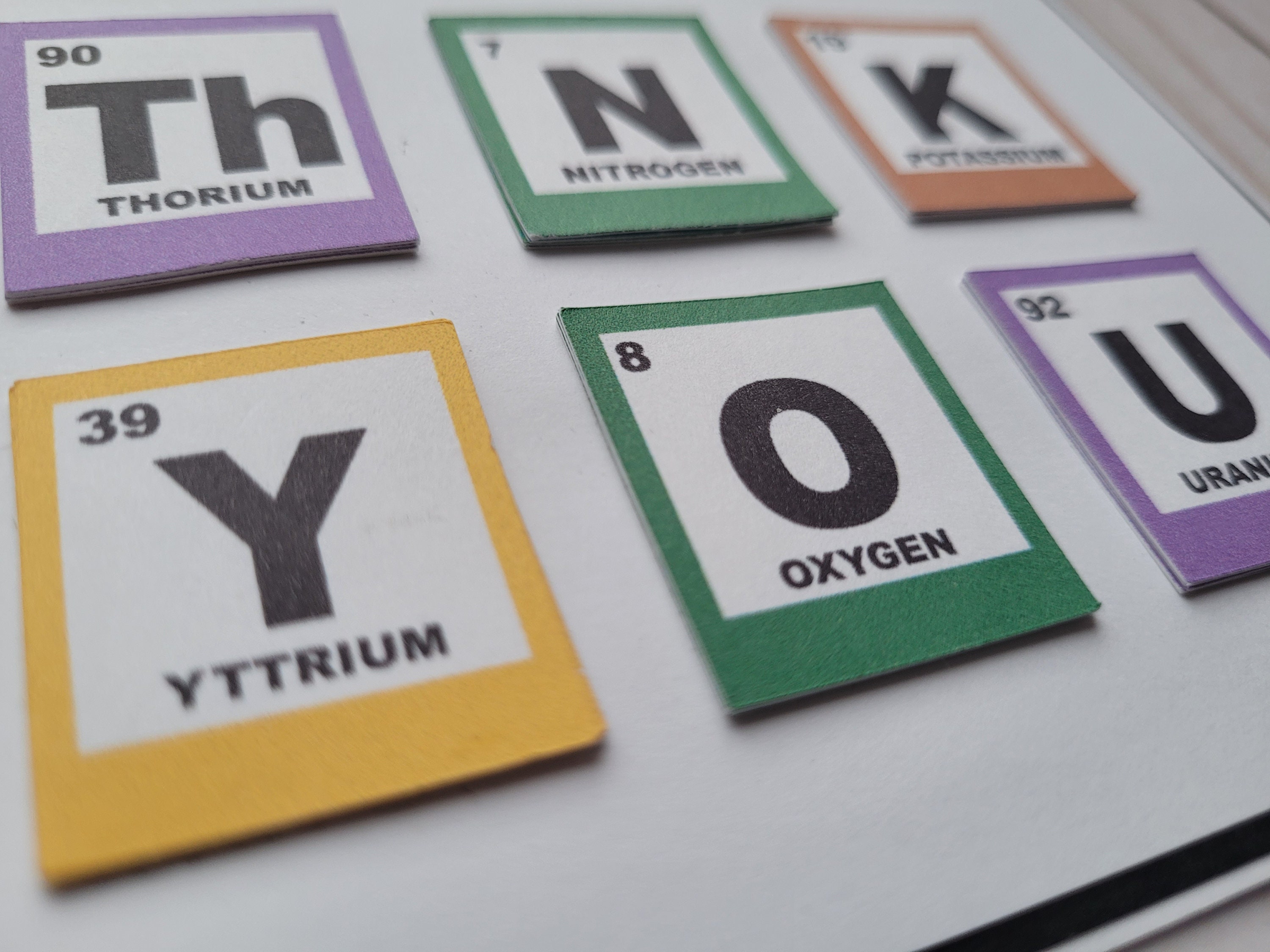 Chemistry Thank You Card, Periodic Table Card, Elements Card, Thank You ...