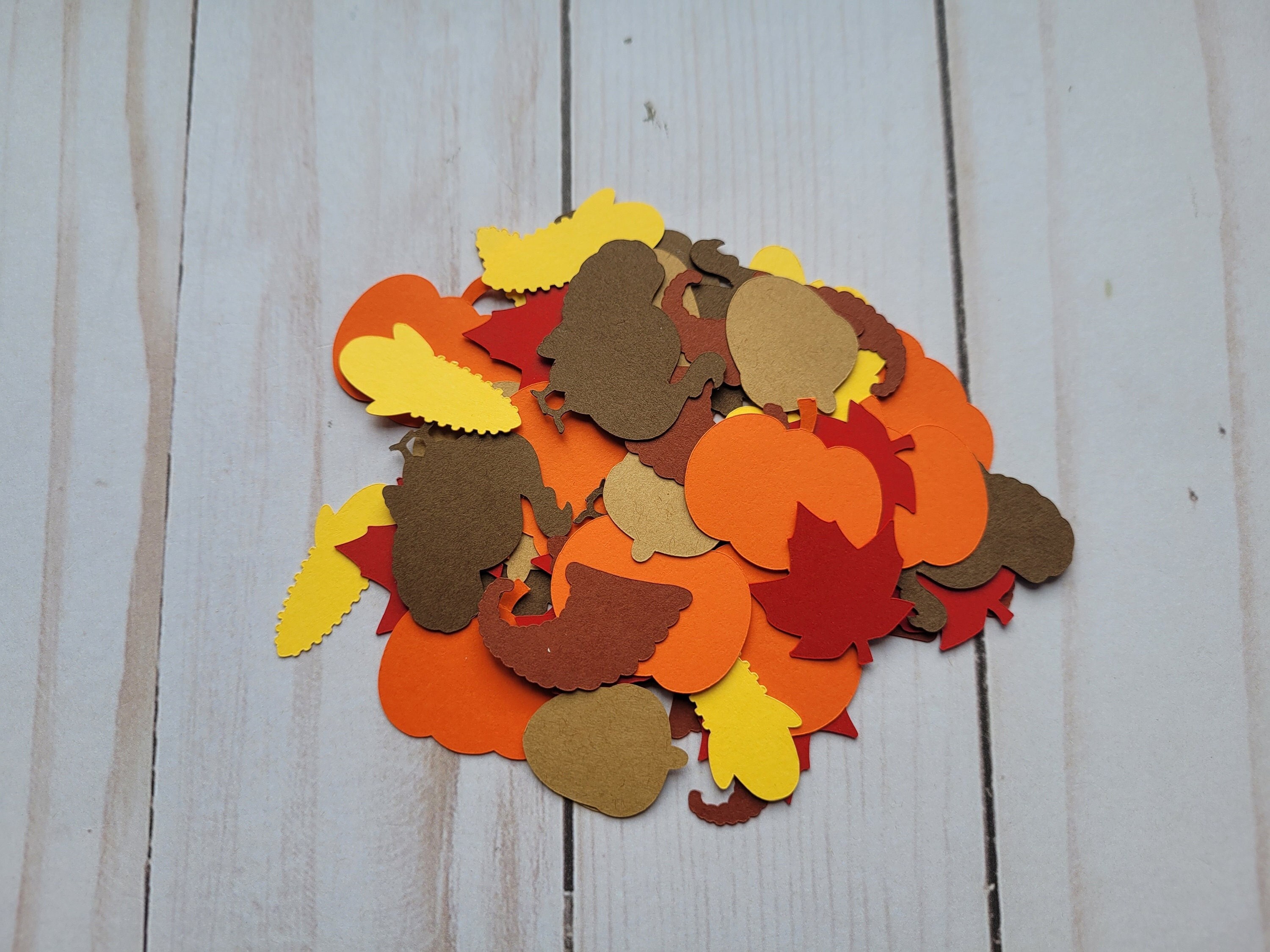 Thanksgiving Confetti Thanksgiving Die Cuts for Scrapbooking - Etsy