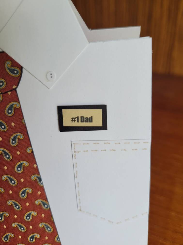 Number 1 Dad Father's Day Shirt and Tie Greeting Card - Etsy