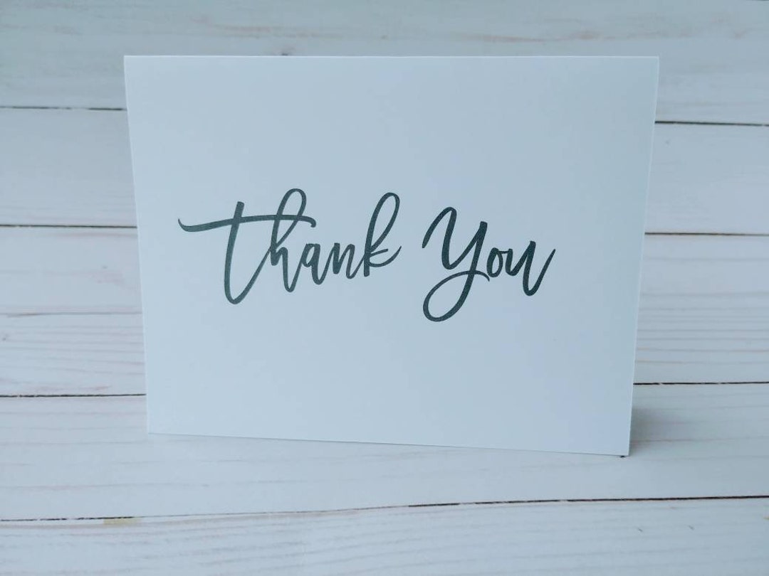 Simple Thank You Cards for Business, Thank You Note Cards With ...