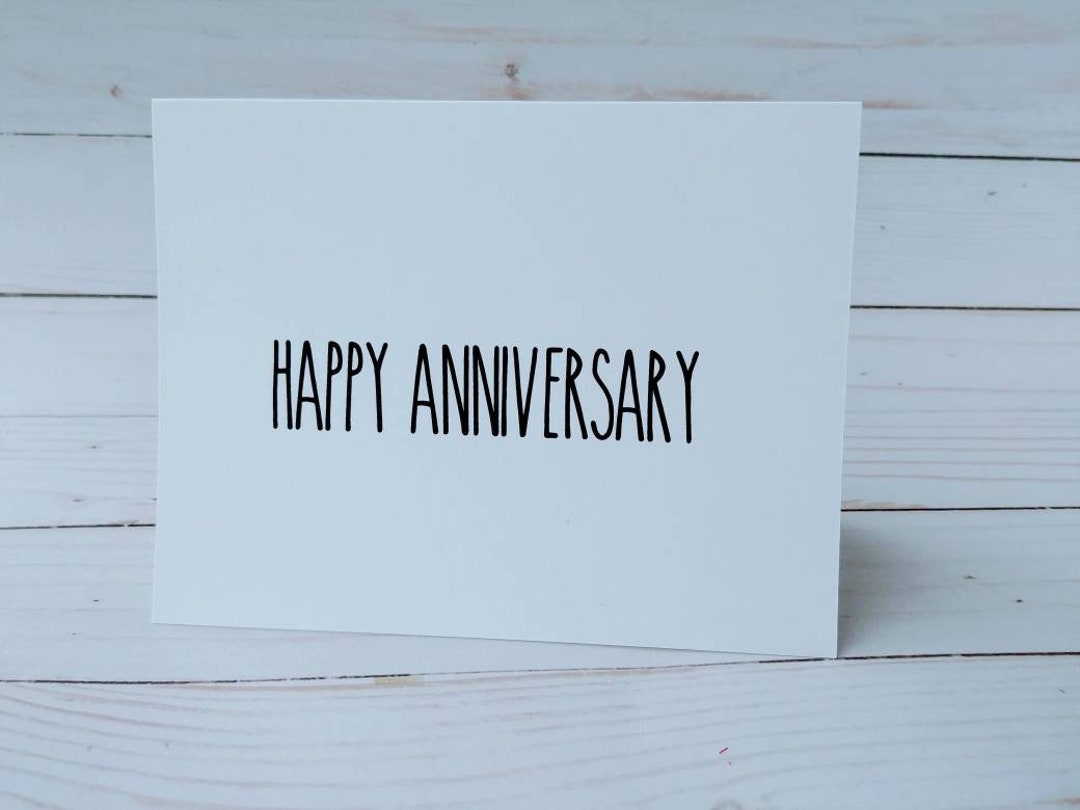 Happy Anniversary Card for Friends Anniversary Card for - Etsy