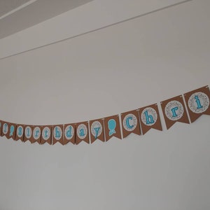 Personalized Happy Birthday Banner, Custom Birthday Party Decorations ...