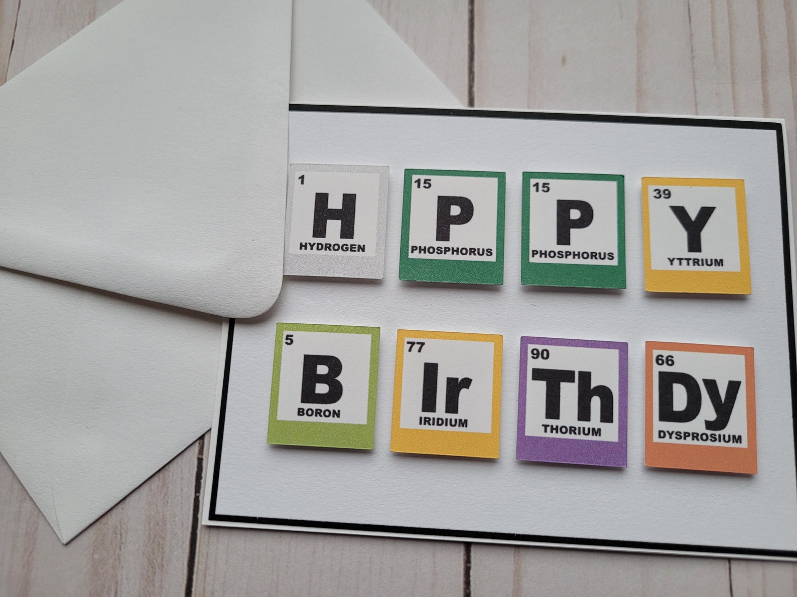 Birthday Cards for Nerds, Chemistry Birthday, Periodic Symbol Happy ...