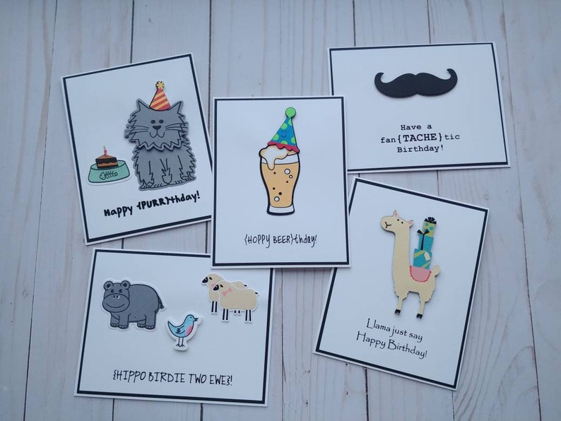 Punny Greeting Card Pack Punny Card Birthday Card Handmade - Etsy Canada