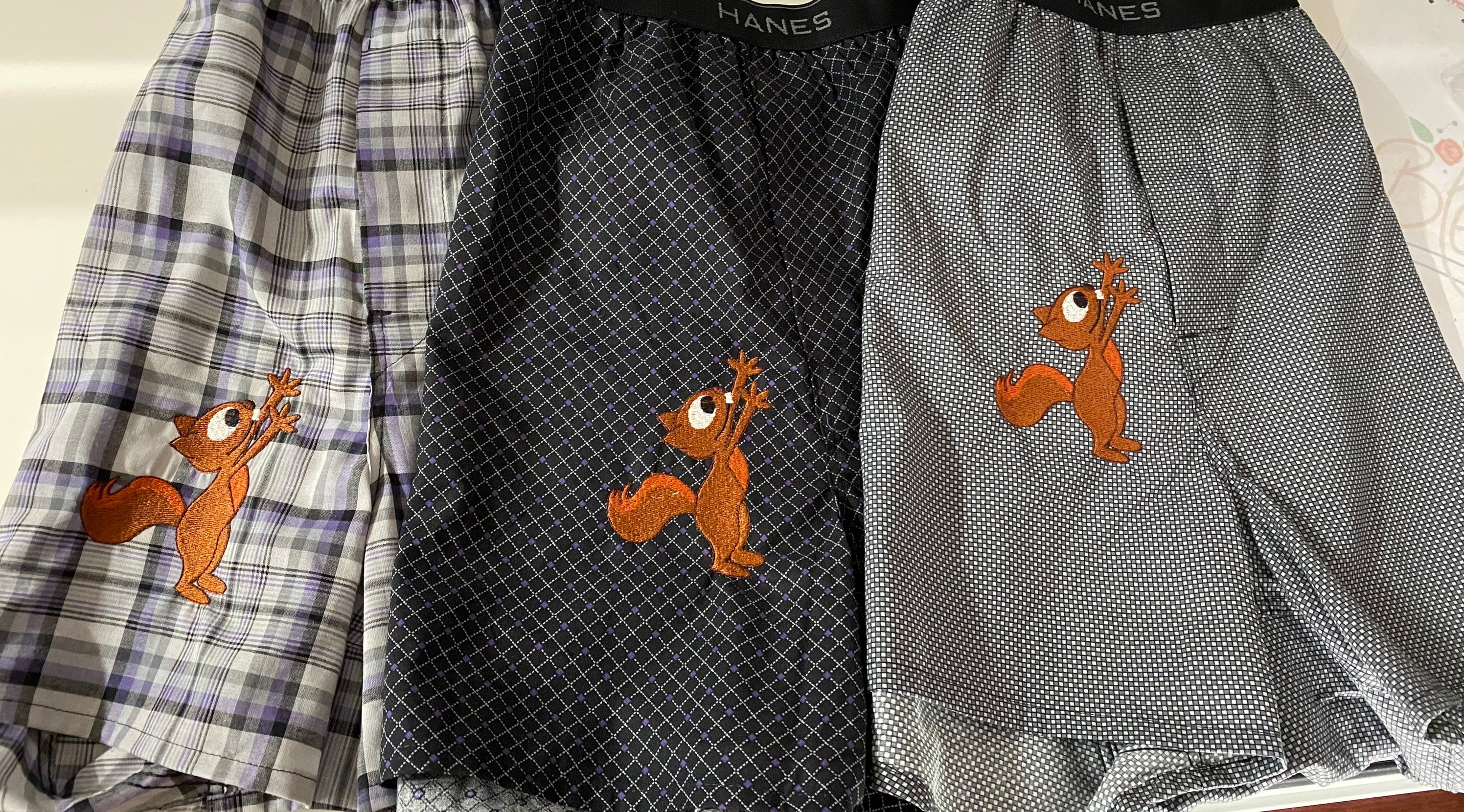Gift for Him, Father’s Day, Reaching Squirrel Boxers, Strategically ...