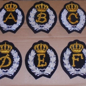 A B C D E F Monogram Cipher Letter Family Name Robe Vest Blazer Suit ...