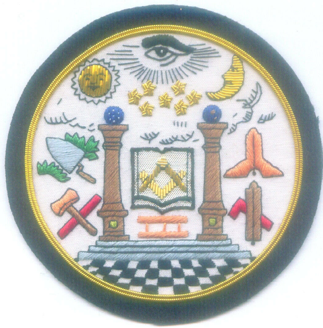 Sewing & Fiber Masonic Freemason Fraternal Gold Bullion Patch Master ...