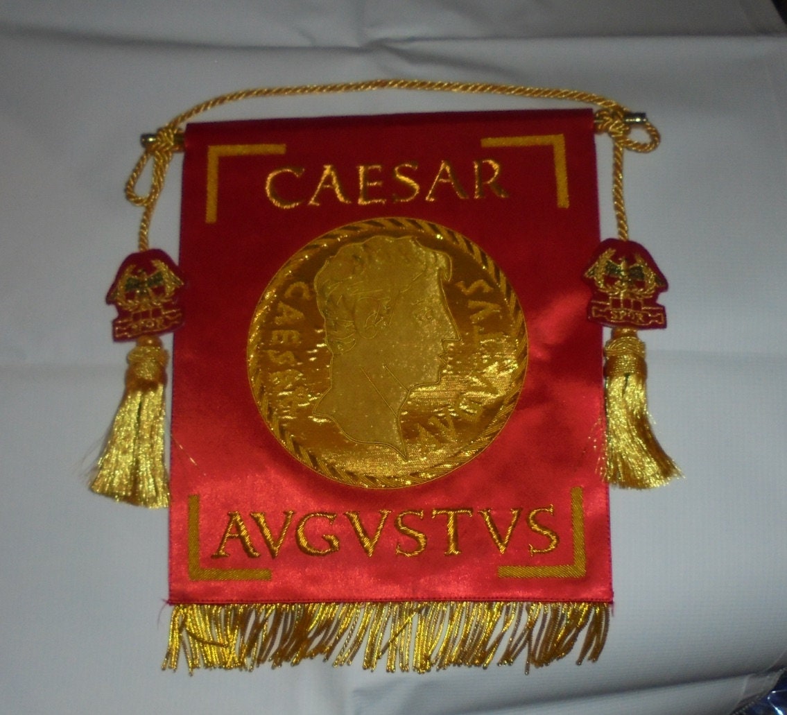 Deluxe Roman Caesar Augustus Battle Banner Eagle Aquila SPQR | Etsy
