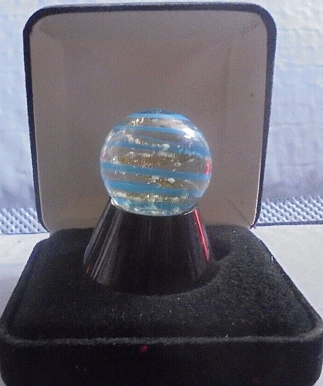 Vintage Hand Made Marble Shooter Swirl Tornado Twister Glass Crystal ...