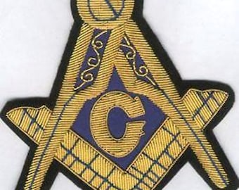 Masonic Freemason Fraternal Gold Bullion Patch Master Lodge | Etsy