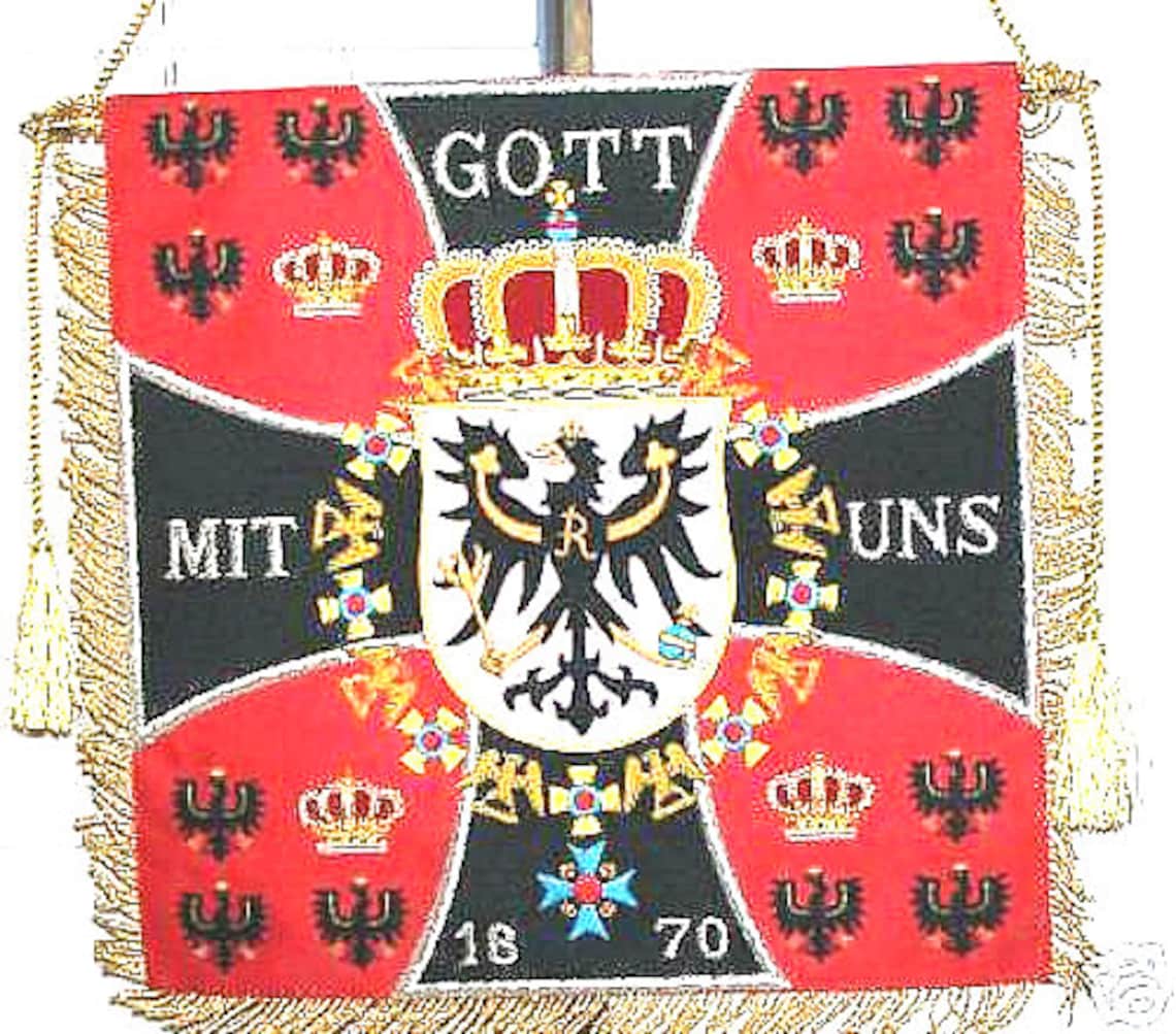 Custom Made Large Deluxe Royal German Prussia Eagle Pennant Flag Guidon ...