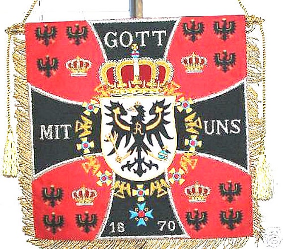 Bandera Oficial De Prusiana Alférez De Guerra De Prusia 1816 Bandera