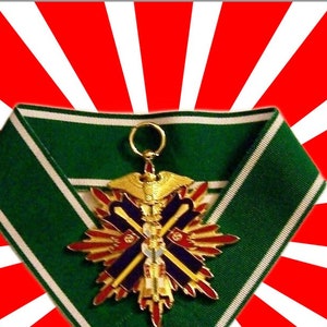 Japan Japanese Nippon Empire GOLDEN KITE MEDAL Army Navy War Battle ...