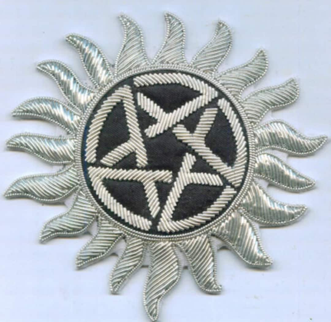 Ancient Cosmic Pentagram Pentacle Star Occult Wiccan Witch Cape Robe ...