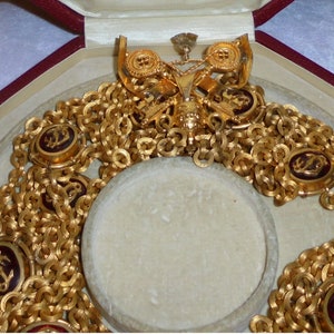 Vatican Pope Chamberlain Collar Chain Uniform Medal Badge Papal Court ...