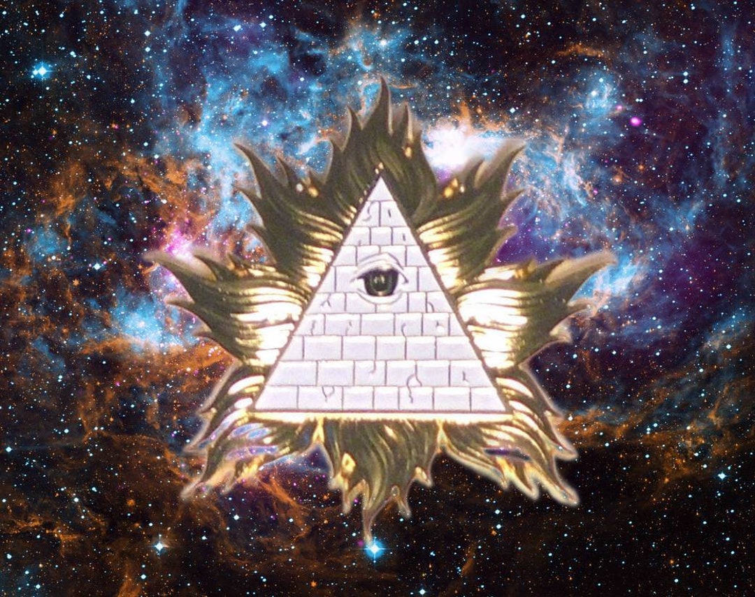 Secret Member Occult Society Badge High Priest NWO Illuminati Cosmic ...