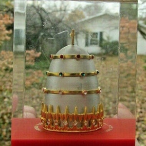 Vintage Deluxe Vatican Pope Tiara Mitre Hat Knights of Columbus KOC ...
