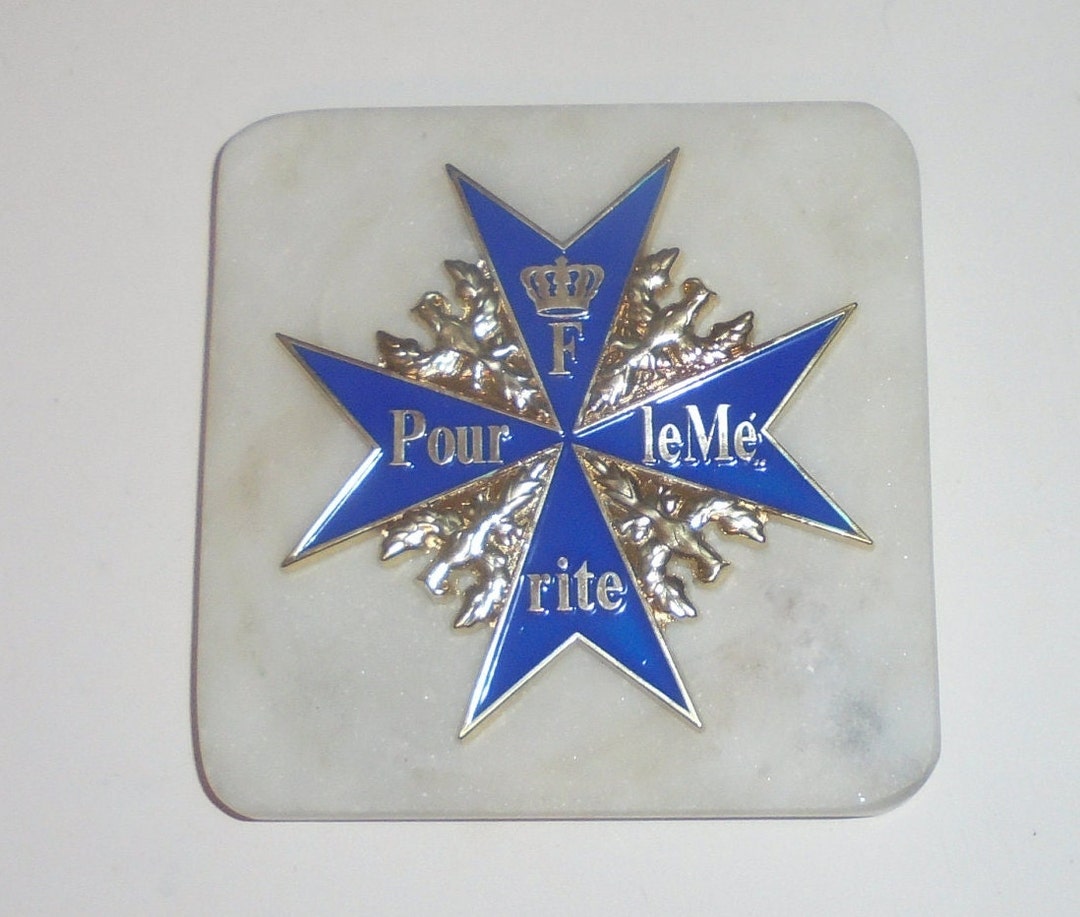 German Prussian Army Blue Max Red Baron Cross Pour Le Merite Officer ...