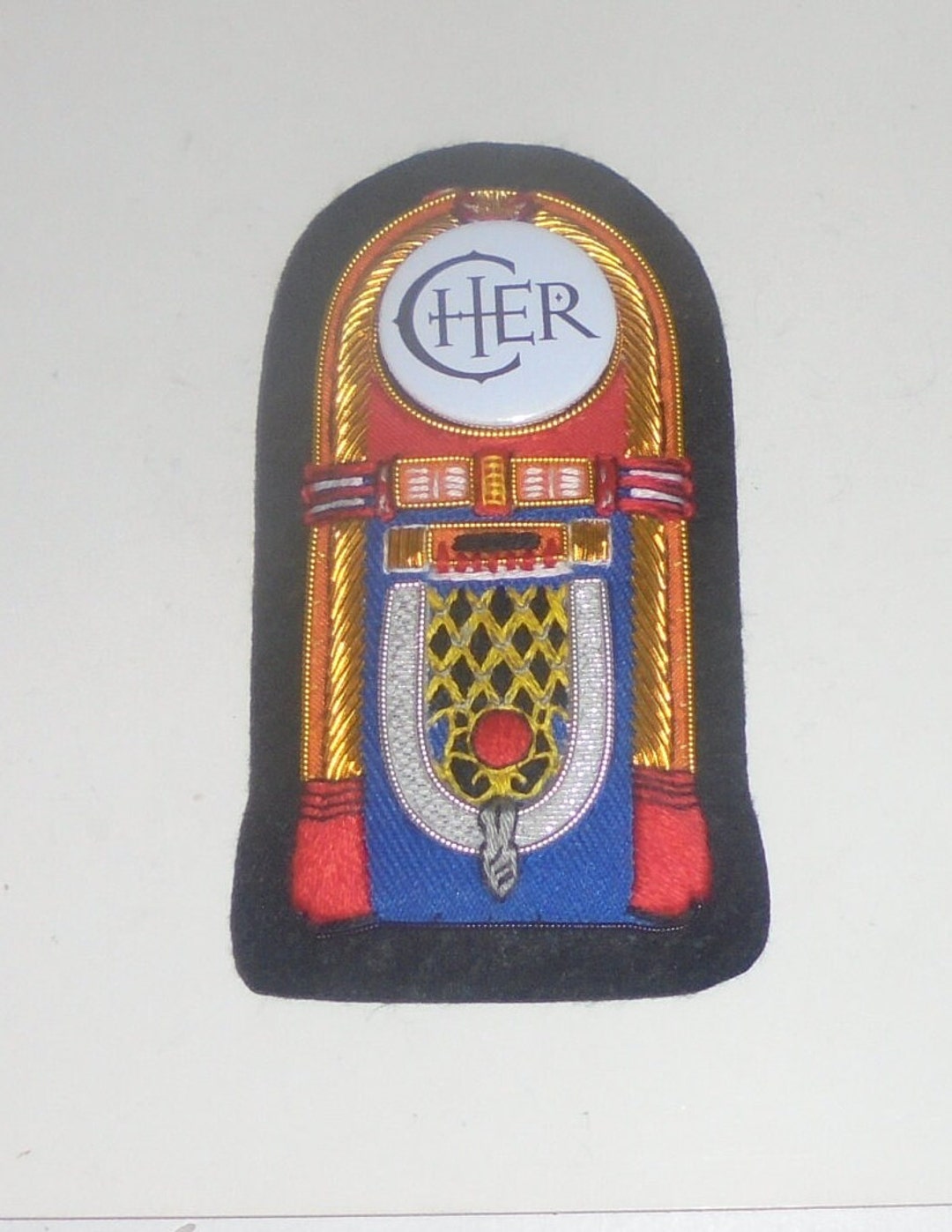 Cher Concert Jukebox Patch Button Diva Sonny Time Love Tour Folk Pop ...