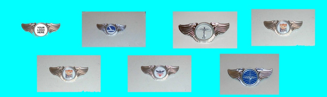 Custom Design Novelty Aviation Airline Pilot Captain Uniform Wing Pin ...