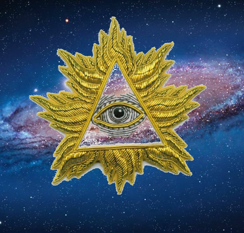 Masonic Freemason Fraternal Gold Bullion All Seeing Eye Cosmic Star ...