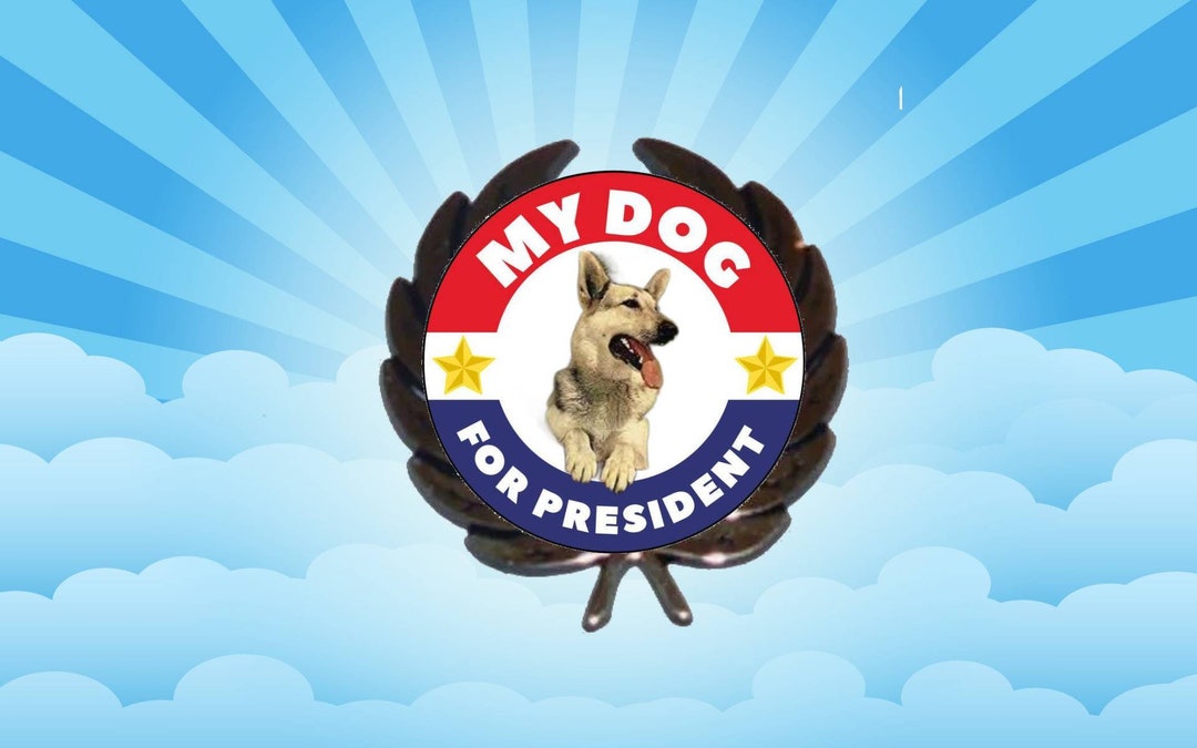 Custom Made Design USA My Dog for President Pet Button Hood Door Fridge ...