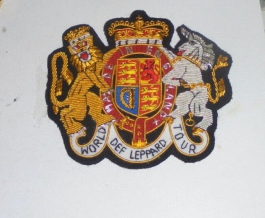 Def Leppard World Tour Royal Concert Jacket Badge Patch Song British ...