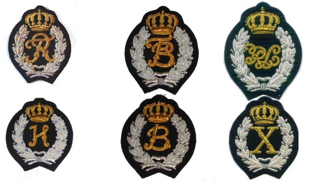 Custom Royal Design Monogram Cipher Letter Family Name Robe Vest Blazer ...