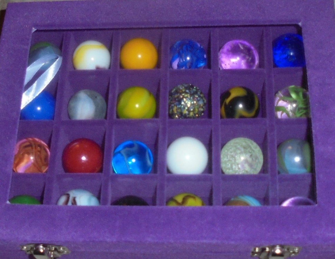 Vintage Marbles Shooter Game Swirl Glass Crystal Glow Set Lot - Etsy