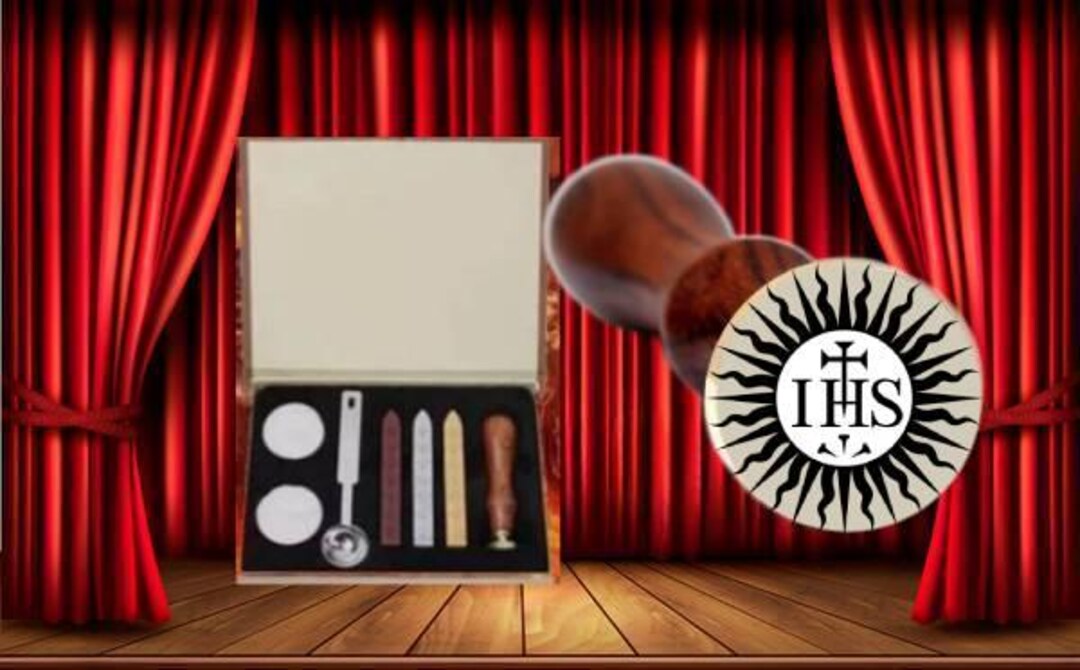 Deluxe Society Jesus Jesuit Christogram IHS Christian Church Wax Seal ...