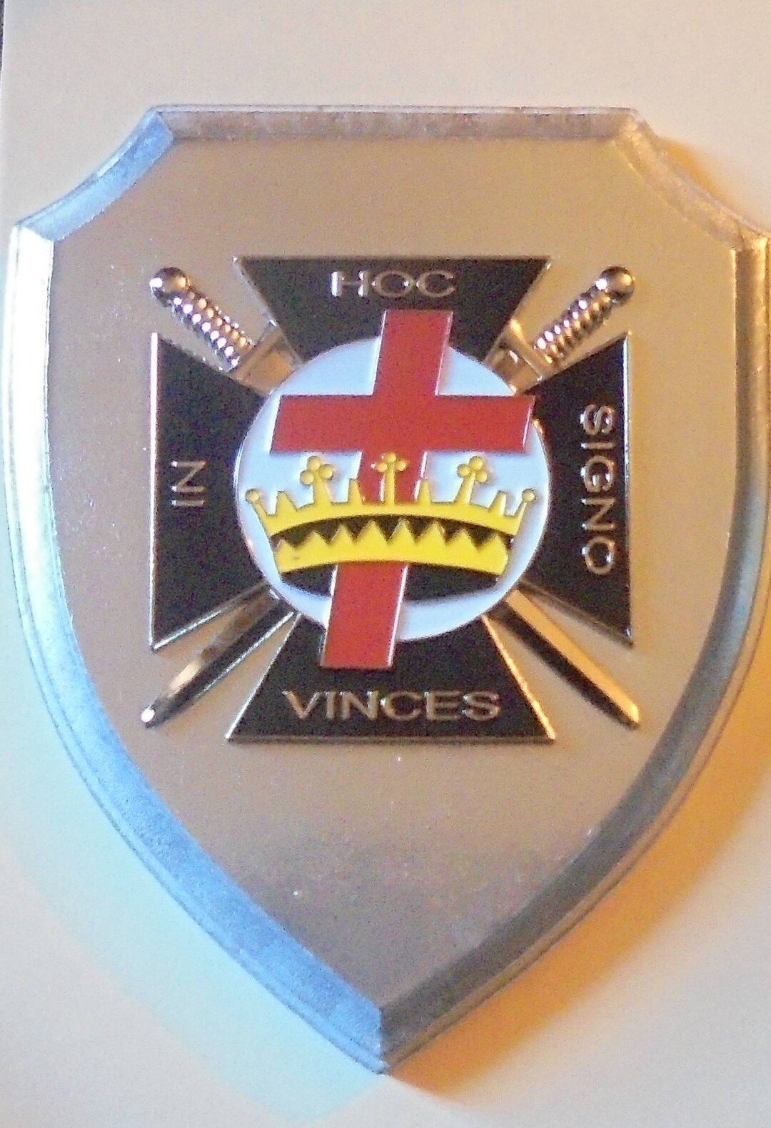 Medieval Knights Templar Olive Wood Wall Door Cross Plaque Christian ...