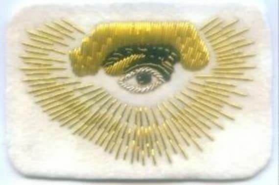 Sewing & Fiber Masonic Freemason Fraternal Gold Bullion Patch Master ...