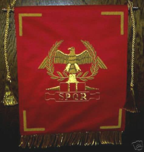 Deluxe Premium Roman Battle Banner Eagle Aquila SPQR Rome | Etsy