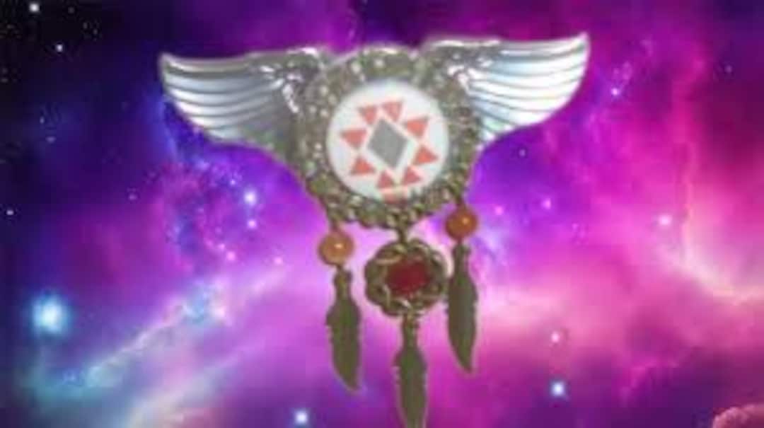 Aztec Mayan Indian Dreamcatcher Weaver Cosmic Astral Gaian Badge Brooch ...