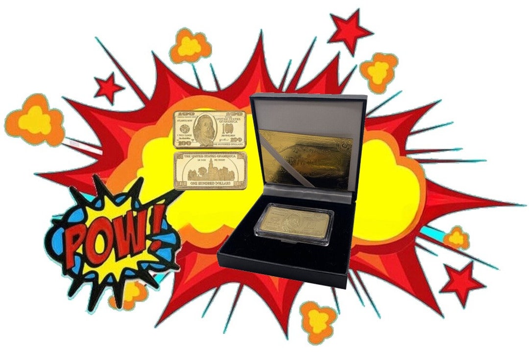 My Birthday Good Luck Ben Franklin 100 Dollar Coin Bar Anniversary Gift ...