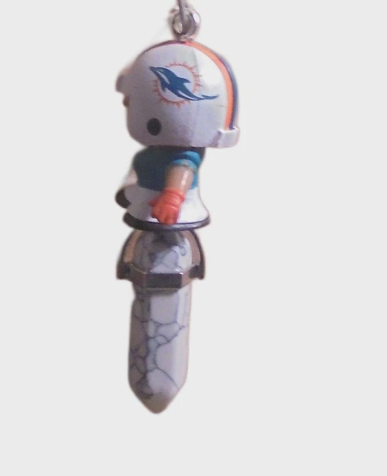 Hand Made MIAMI DOLPHINS Team Helmet Charm Good Luck Win Power Energy ...