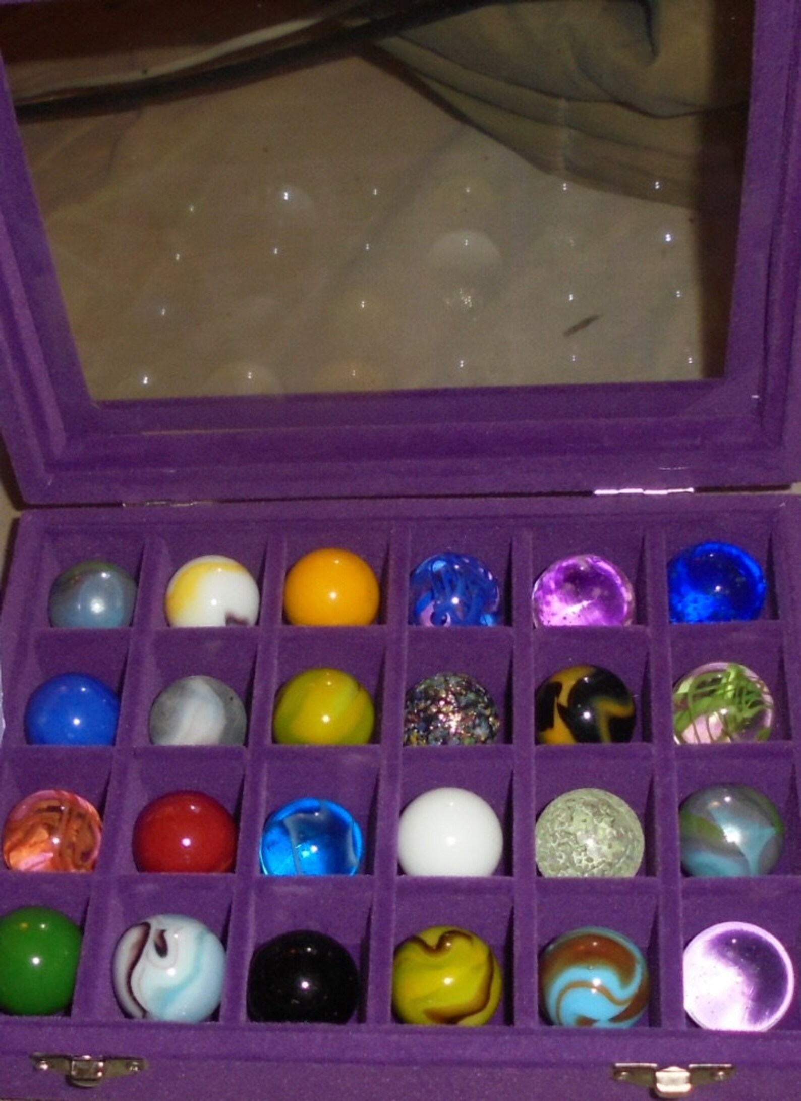 Vintage Marbles Shooter Game Swirl Glass Crystal Glow Set Lot - Etsy