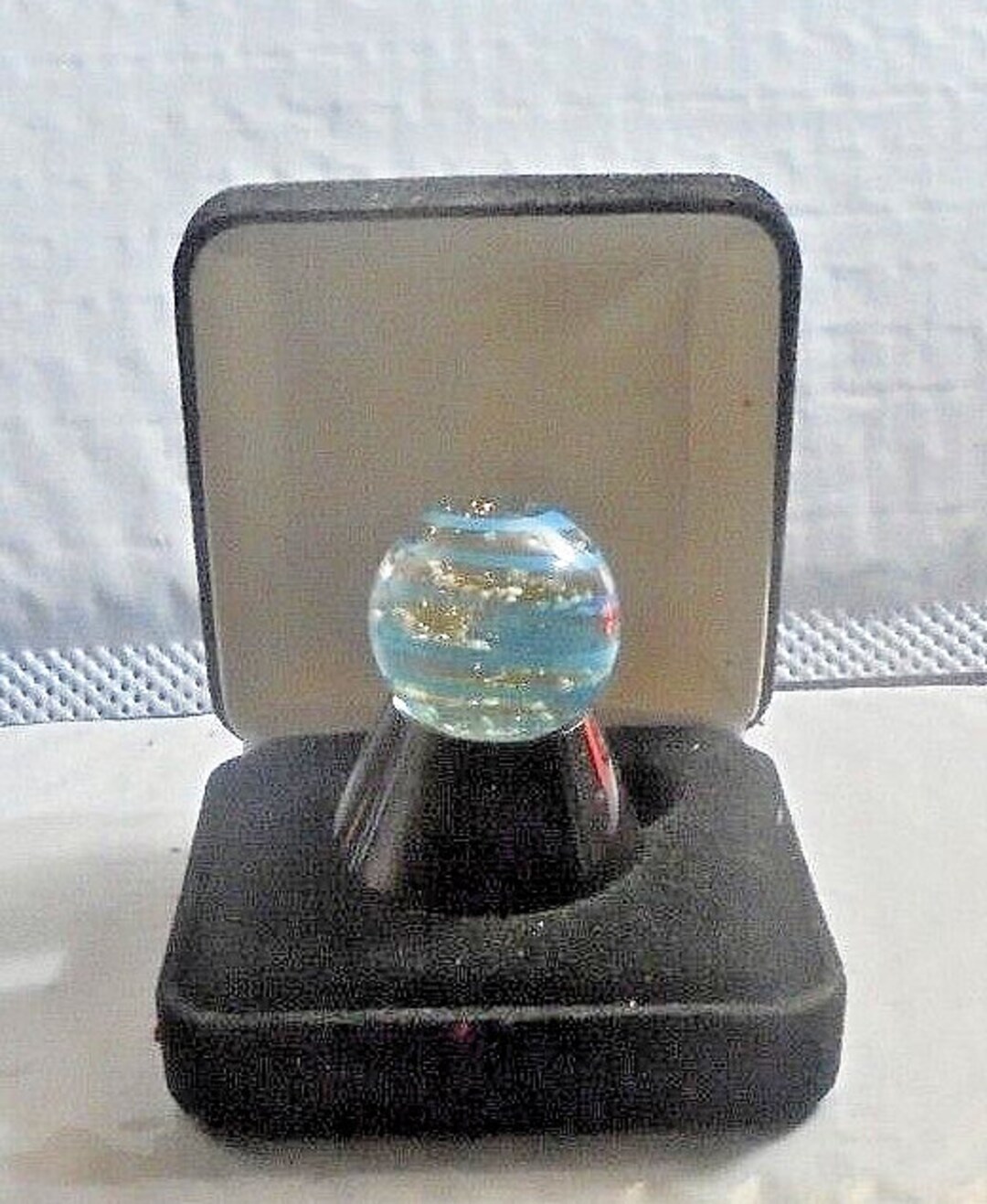 Vintage Hand Made Marble Shooter Swirl Tornado Twister Glass Crystal ...