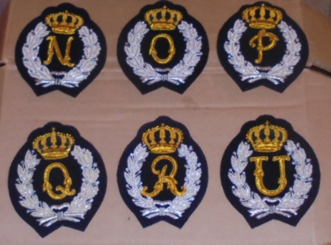 M N O P Q R U Monogram Cipher Letter Family Name Robe Jacket Vest ...