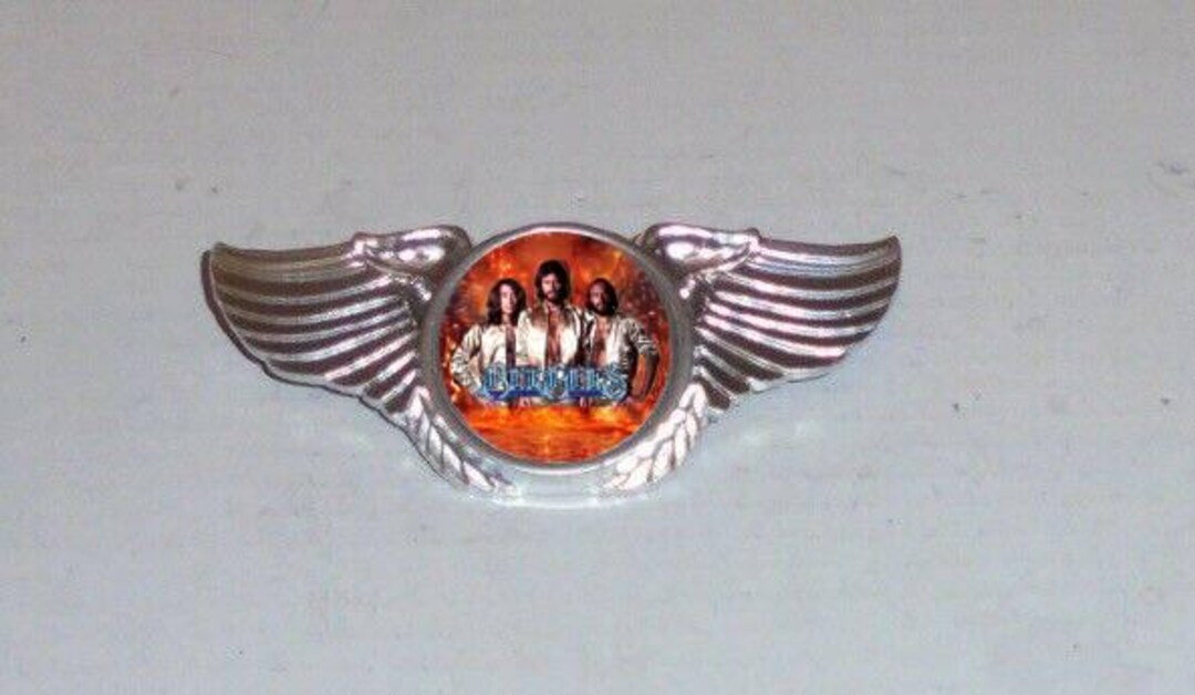BEE GEES Concert Promo Badge Pin Jacket Vest Song I We You Band Music ...