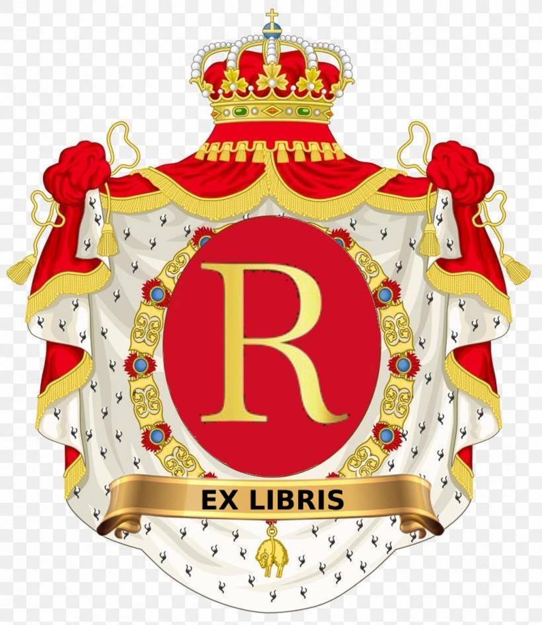 Custom Made Design Bespoke Deluxe Ex Libris Bookplate Book Library ...