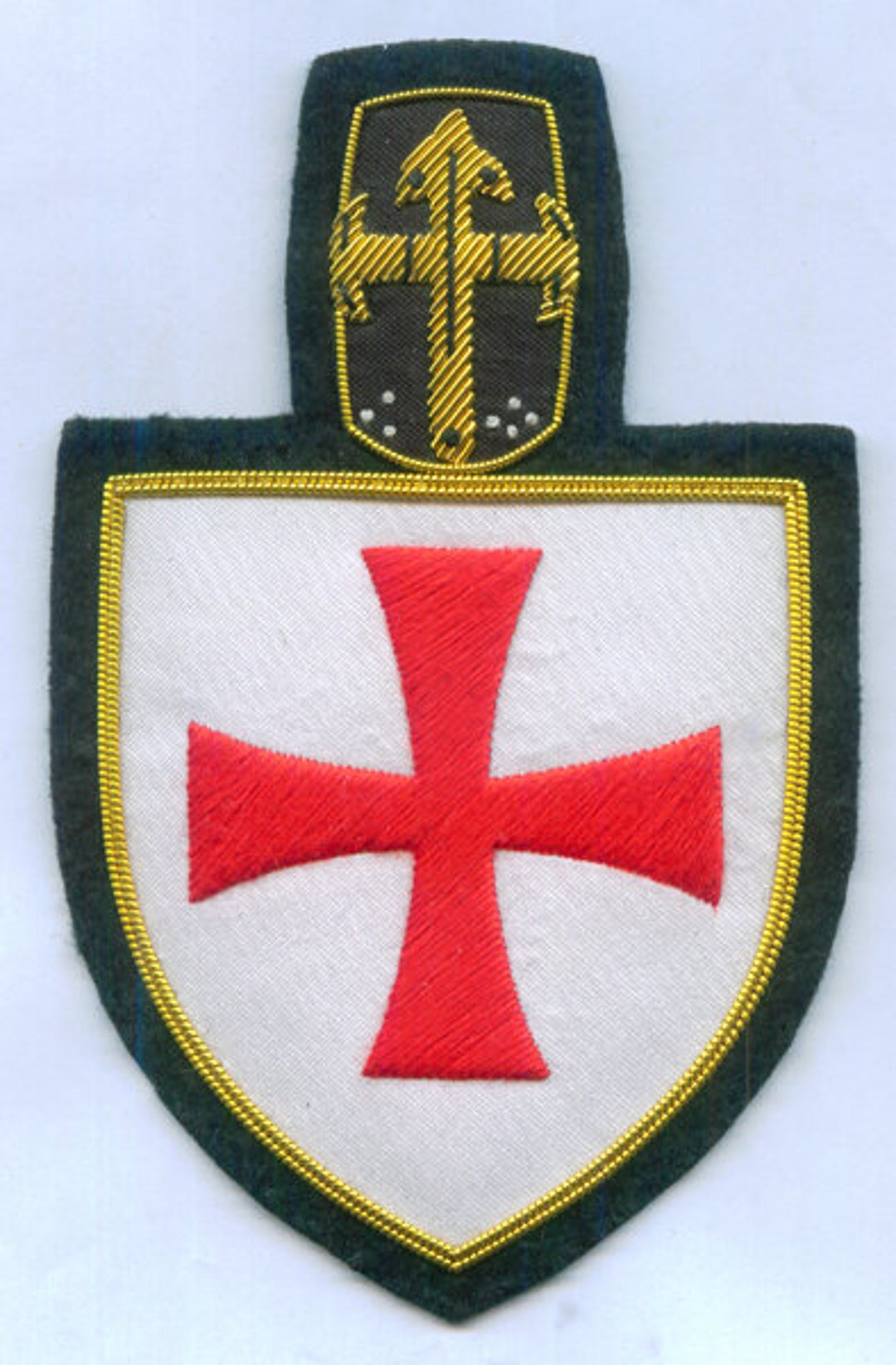 Medieval Knights Templar Uniform Cross Shield Patch Christian Holy Land ...