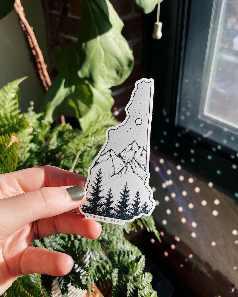 New Hampshire Vinyl Sticker - Etsy