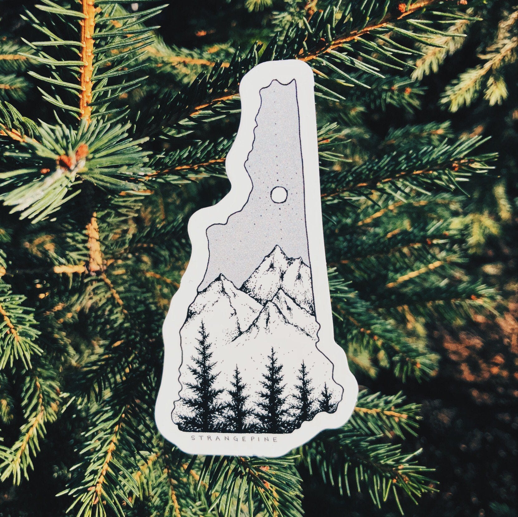 New Hampshire Vinyl Sticker | Etsy