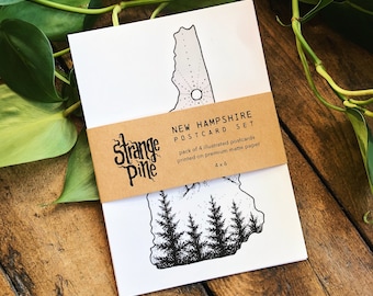 State of New Hampshire Postcard - Etsy