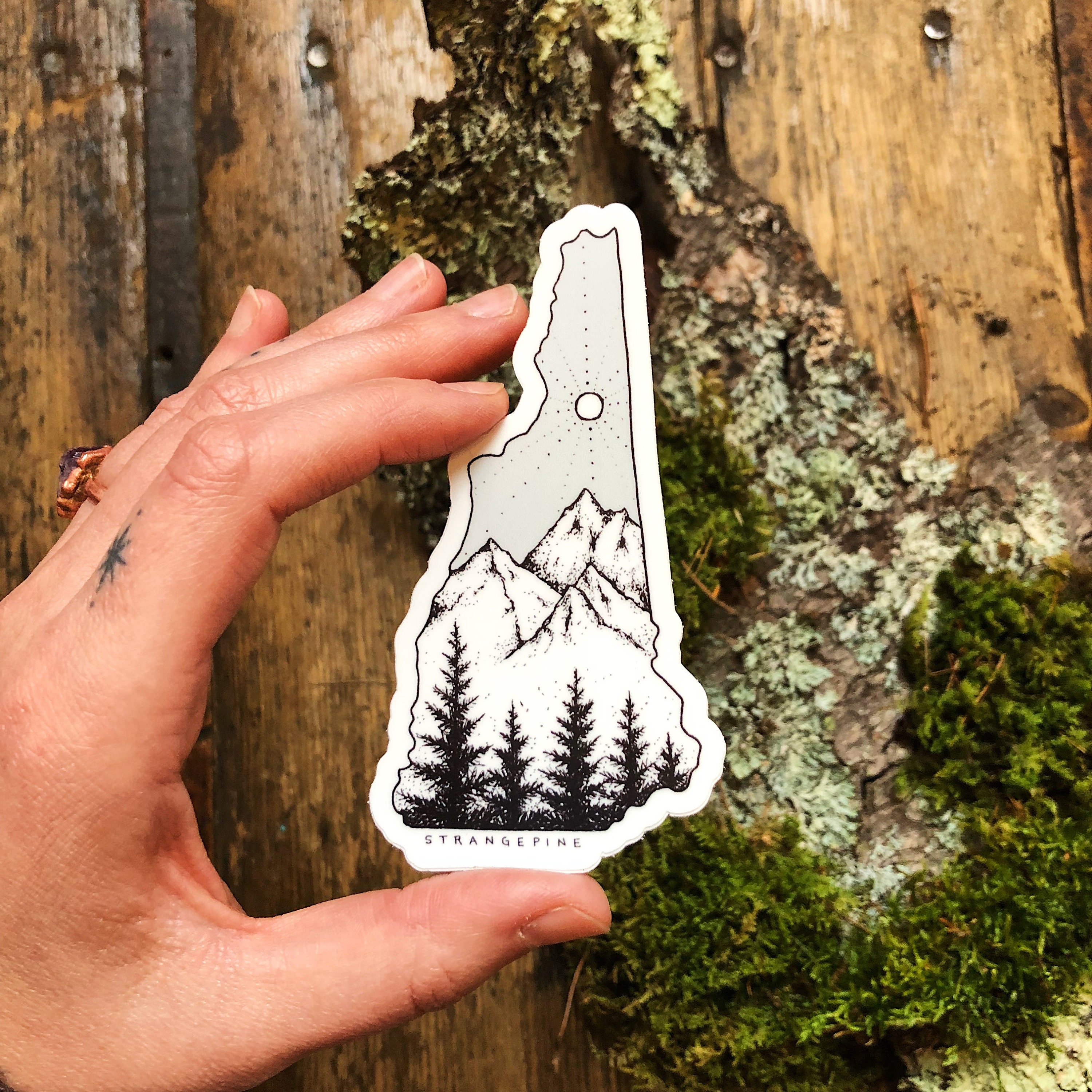 New Hampshire Vinyl Sticker | Etsy